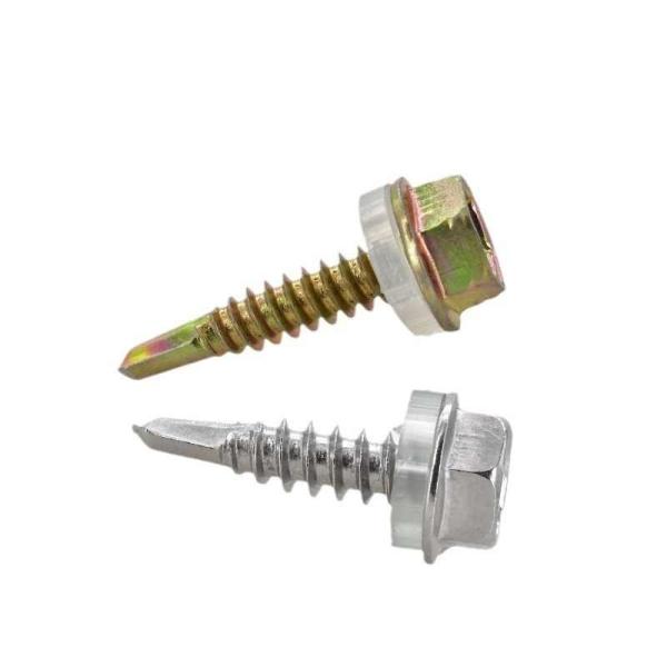Quality Corrosion Resistant Self Drilling Screw Sharp Point Hex Head Wood Screws Grade 10.9 for sale