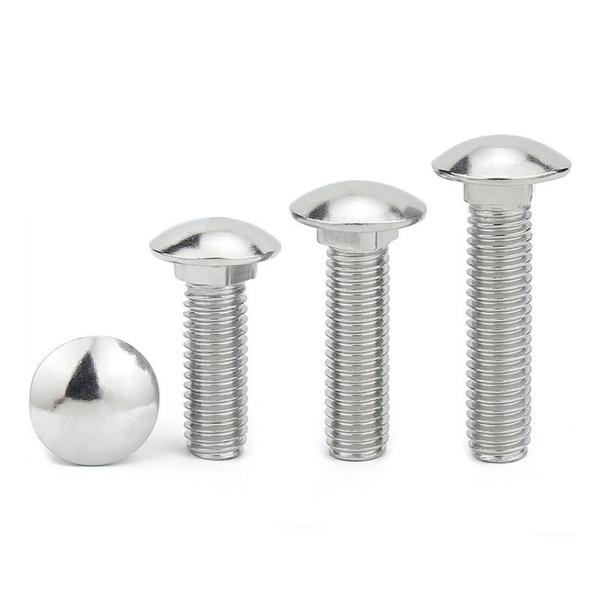 Quality Pan Head Stainless Steel Screw Round Shape Carriage Head Screw M16 for sale