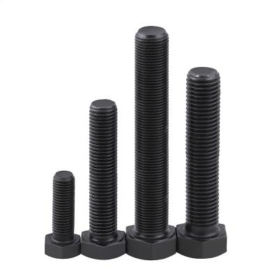 China Parafusos de aço carbono Hex parafusos de máquina prateados com zinco preto M3 - M36 à venda