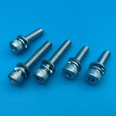 China Gelegeerd Staal ISO4782 Grade12.9 Hoge Sterkte Zeskant Socket Allen Zink Bouten Te koop
