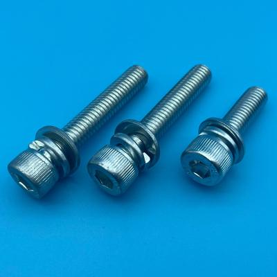 China Gelegeerd Staal ISO4782 Grade12.9 Hoge Sterkte Zeskant Socket Allen Zink Bouten Te koop
