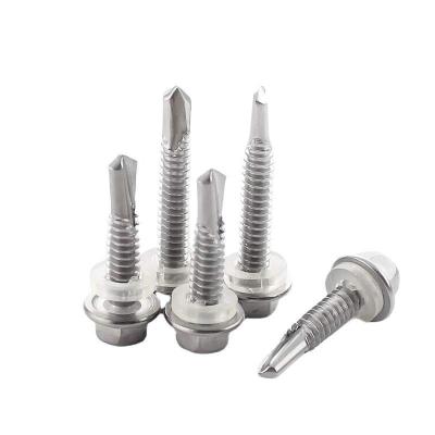 China DIN 7504K High Hardness SS410 Hex Self-Drilling Screws for Metal Bonding for sale