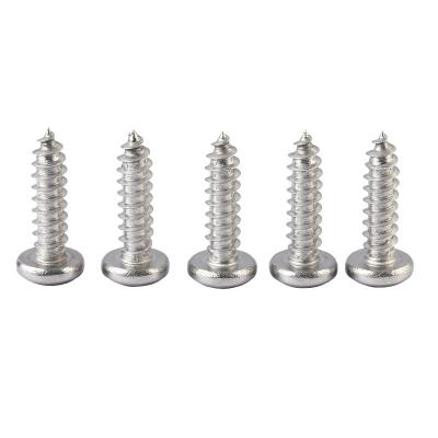 China Factory Direct DIN7981 Pan Head Self Tapping Screws Cross Recessed Thread Forming Screws with Pilot Point for sale