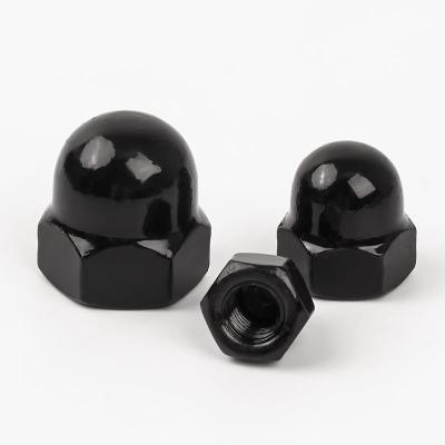 China GB923 Hexagon Acorn Nuts Carbon Steel Black Oxide Fasteners for sale