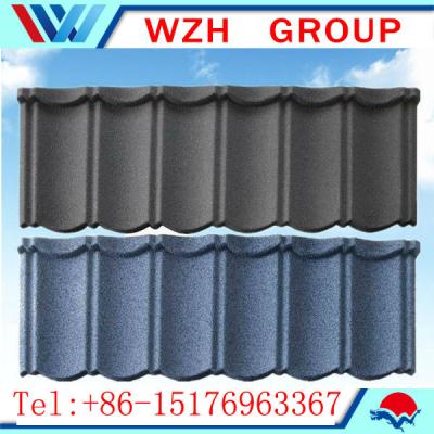 China classic type stone coated roof tile with aluzinc steel coated back side for sale