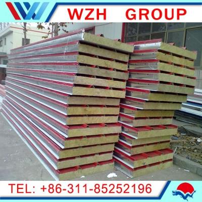 China rockwool sandwich panel for wall and roof for sale
