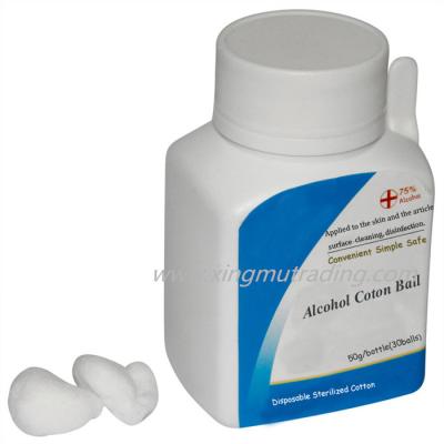 China Professional Manufacturer High Quality 75% Alcohol Cotton Balls Medical Consumable for sale