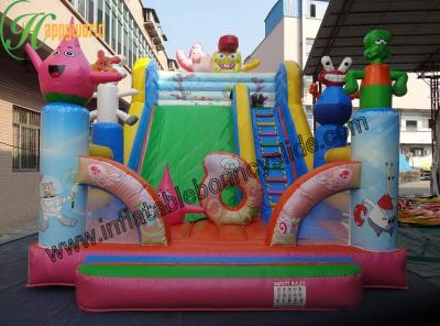 Cina Bob Spong 0,55 scivoli gonfiabili dei bambini dell'annuncio pubblicitario di Vinly per i giochi gonfiabili di sport in vendita