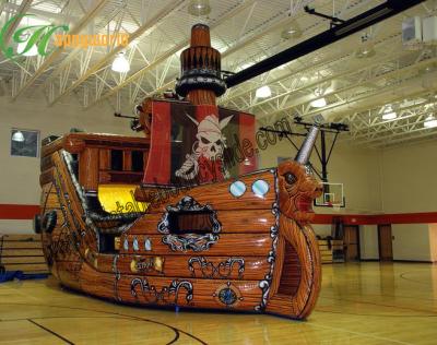 Cina Scivoli gonfiabili commerciali divertenti, scorrevole gonfiabile della nave di pirata per l'adulto e bambini in vendita