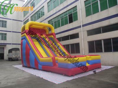 Cina Gonfiabili all'aperto commerciali asciugano lo scorrevole con la tela cerata del PVC da 0,55 millimetri in vendita