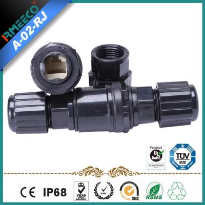 China Ethernet RJ45 waterproof connector IP68 for LED lighting for sale