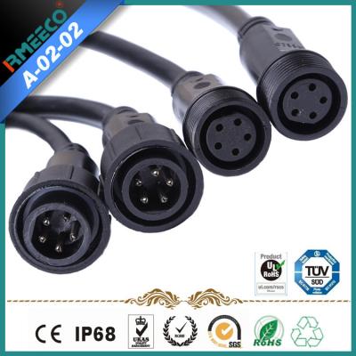 China 5 pins male and femalewaterproof connector with PVC IP68 for sale