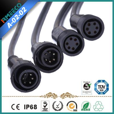 China High power 6 pins male and female waterproof connector with PVC material for sale