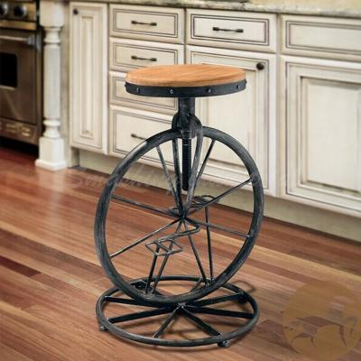 China Smashing industrial bar stool and table\Rotro Coffe room stool \Factory wholesales steel stool for sale