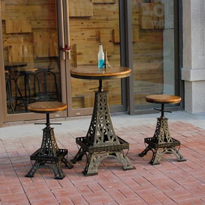 China Smashing industrial bar table  \Factory wholesales steel table\Adjective Rotro Coffe room table for sale