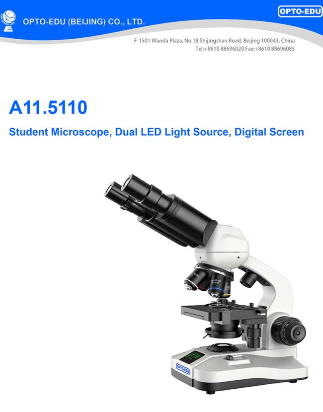 OPTO-EDU A11.5110 Microscope front view