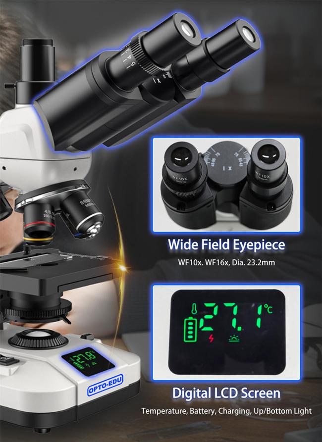 OPTO-EDU A11.5110 Microscope close-up view