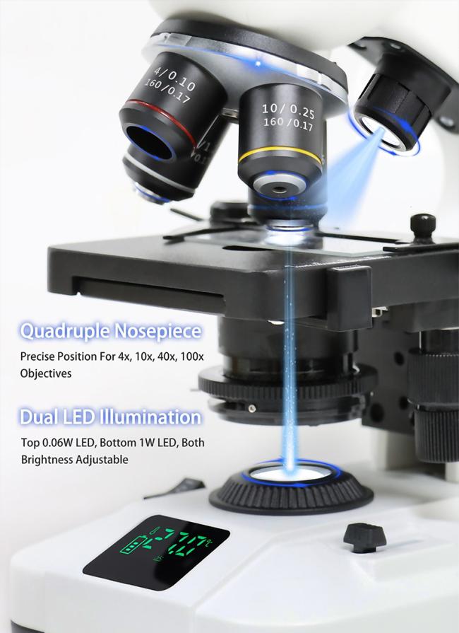 OPTO-EDU A11.5110 Microscope stage detail