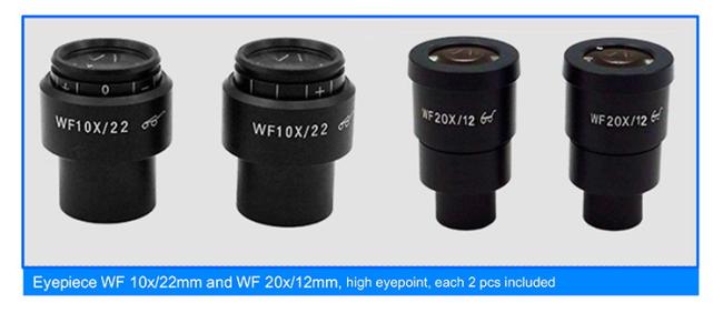 Microscope with optional accessories