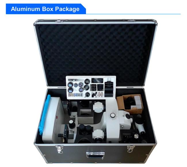 Microscope with forensic tool marks samples