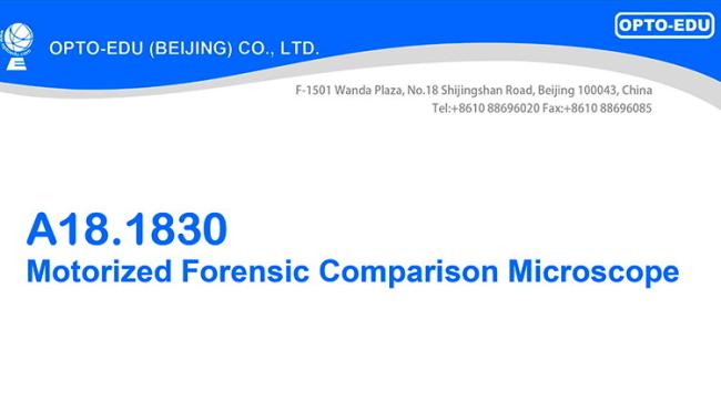 A18.1830 Forensic Comparison Microscope front view
