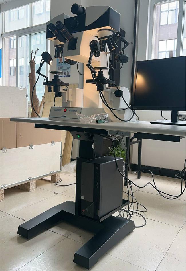 Evidence examination setup