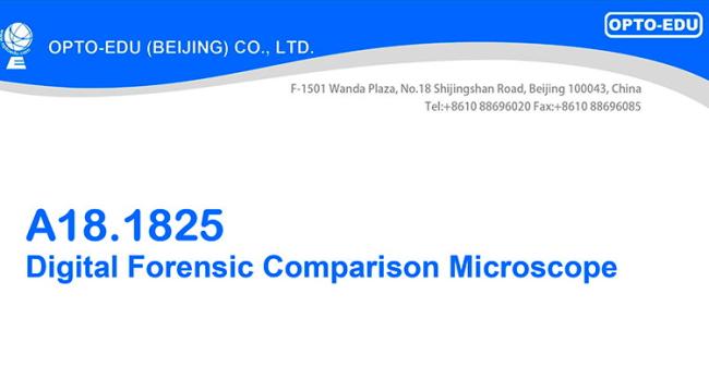 Forensic comparison microscope overview