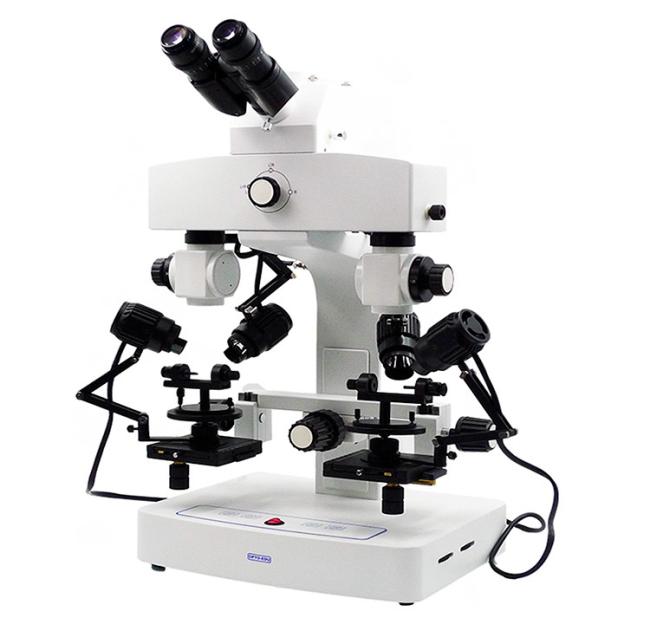 Microscope close-up view