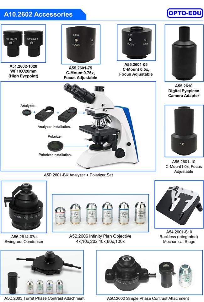 OPTO-EDU A10.2602 Dark Field Microscope top view
