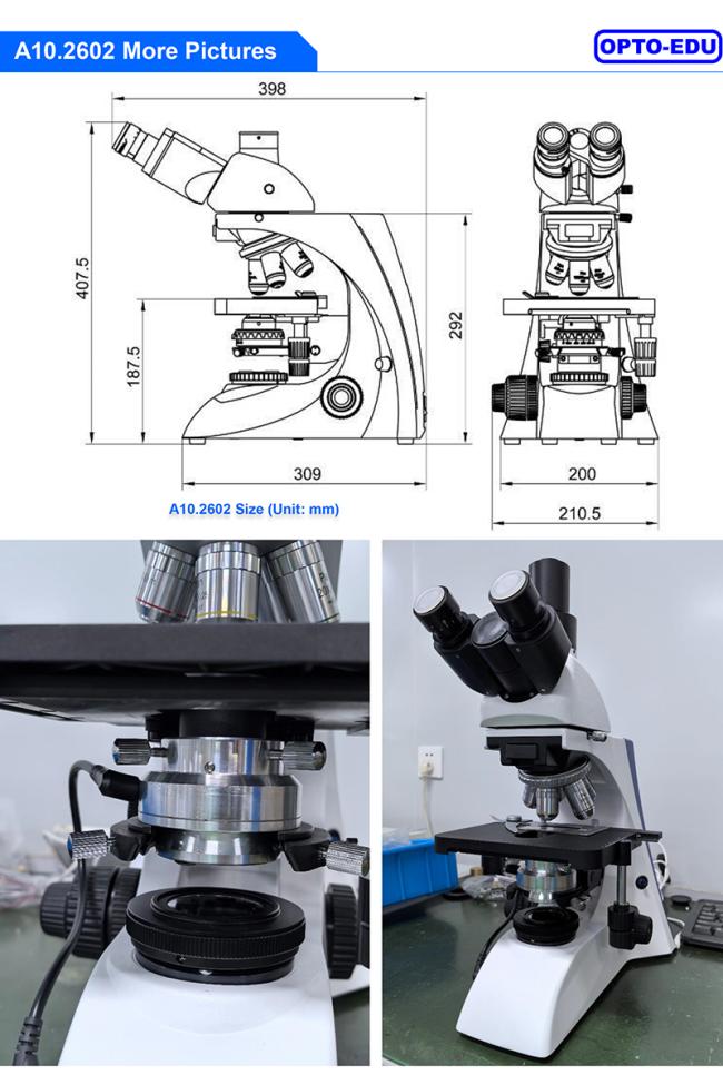 OPTO-EDU A10.2602 Dark Field Microscope operation view