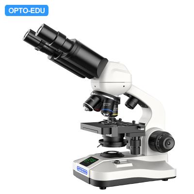 China OPTO-EDU A11.5110 Student Microscope with Dual LED Light Source Digital Screen and Full Metal Body for Educational Use for sale