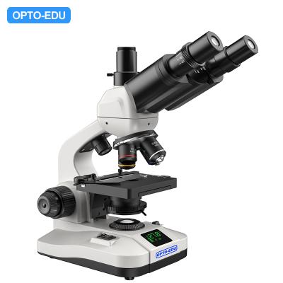 China OPTO-EDU A11.5110 Student Microscope with Dual LED Light Source Digital Screen and Full Metal Body for Educational Use for sale