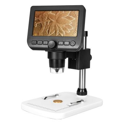 China Brightness Adjustable Digital LCD Microscope DC 5V/1A Manual Focus 5mm To 80mm for sale