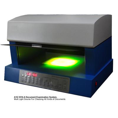 China A18.1816-A Document Examination Analyzer / Document Examination Equipment With Halogen Lamp UVC UVA for sale