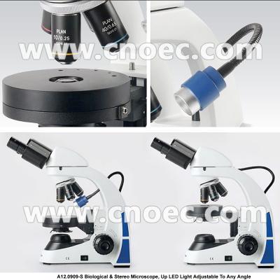 China Optische de Microscoopleiden van de Biogocial Stereosamenstelling met Zachte Pijp a12.0909-s Te koop