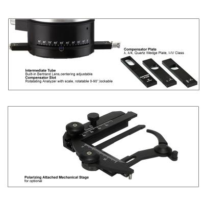 中国 Monocular 40x - 400x 分極の光学顕微鏡 LED は A15.0011 をつけます 販売のため