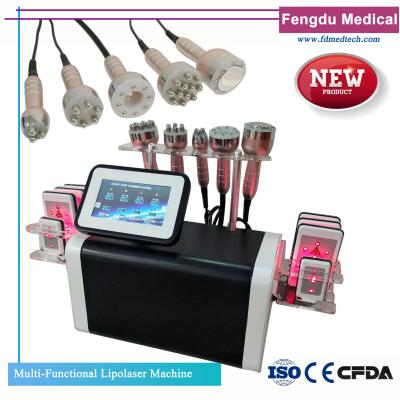 China Multifunctional Lipolaser Ultrasonic Cavitation RF Body Slimming Salon Machine for sale