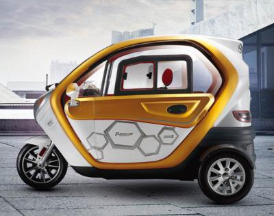 China wholesale small China four wheel three seats middle steering EEC electric tricycle for adults for sale