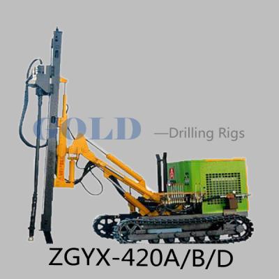 China The ZGYX-420A/B/D crawler mounted DTH shallow hole surface drilling rig for sale