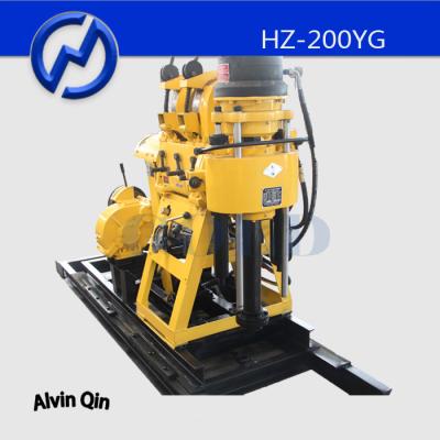 China Hydraulic water drilling rig diamond core drilling rig HZ-200YG for sale