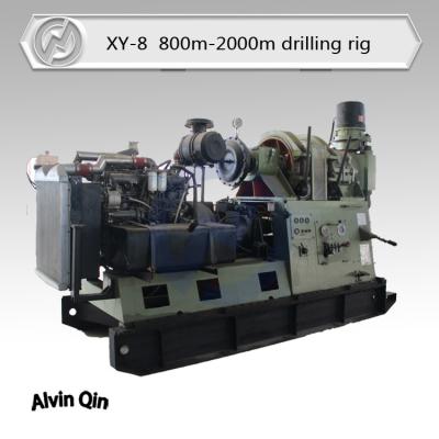 China water bore well drilling rig XY-8, large diameter and deep drilling for sale