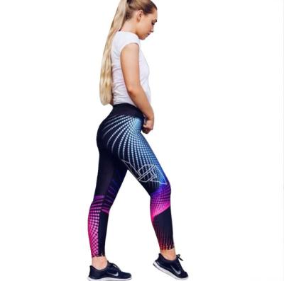 China YBPD-0011,factory  four needle six line digital printing yoga pants buttock high waist leggings women winter pants for sale