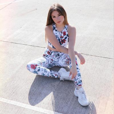 China YBPD-0038,manufacturers wholesale hot sale printing yoga high waist women leggings suit for sale