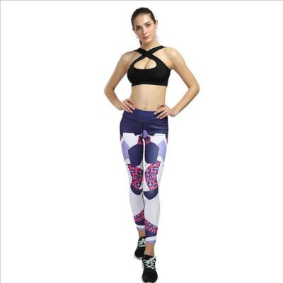 China YBPD-0049,factory spot goods American four needle six line digital print leggings stretch women leggings for sale