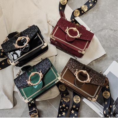 China BJYB-0004,shaoxing factory female pu single shoulder crossbody  fashion small square bag for sale