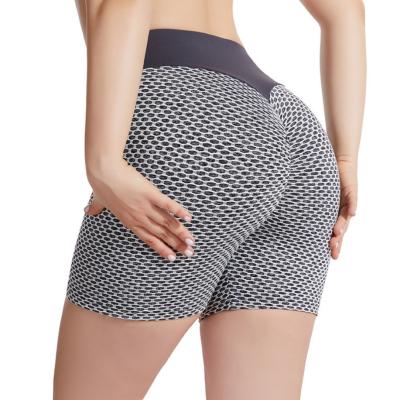 China YJBD-0012,factory spot goods  Amazon spring  fitness pants European butt jacquard women yoga pants  shorts for sale
