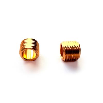 China Custom Aluminum Diagonal Serrated Knurled Bushing CNC Mill-Turn Composite Machined Precision Anti-slip Insert Sleeve for sale