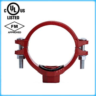 China Ductile Iron Pipe Fittings Threaded Mechanical Tee  with FM UL for sale
