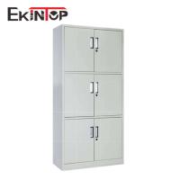 China Commercial Metal Office Cupboards , Steel Storage Cabinets Detachable Waterproof for sale