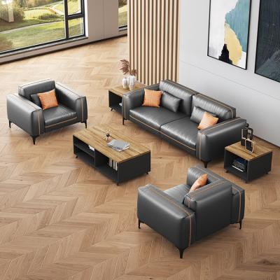 China Modular Reception Sofa Set For Office Use Hospital Synthetic Leather Material for sale